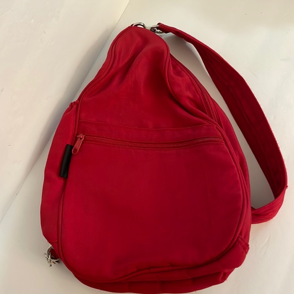 Norm Thompson | Bags | Nice Norm Thompson Teardrop Slingback Red Nylon ...
